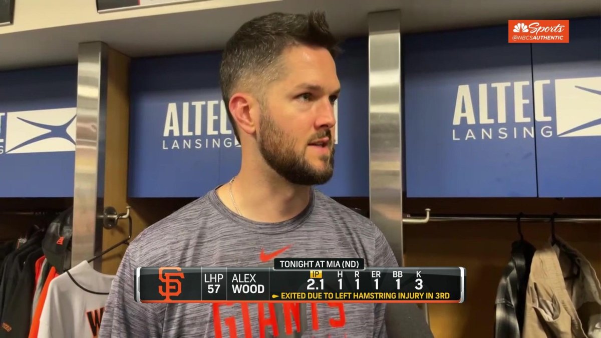 Alex Wood frustrated by hamstring injury after leaving in third inning ...
