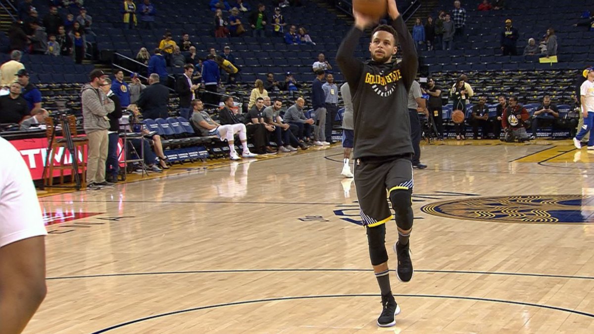 Top moments from Curry’s pregame routine prior to return – NBC Sports ...