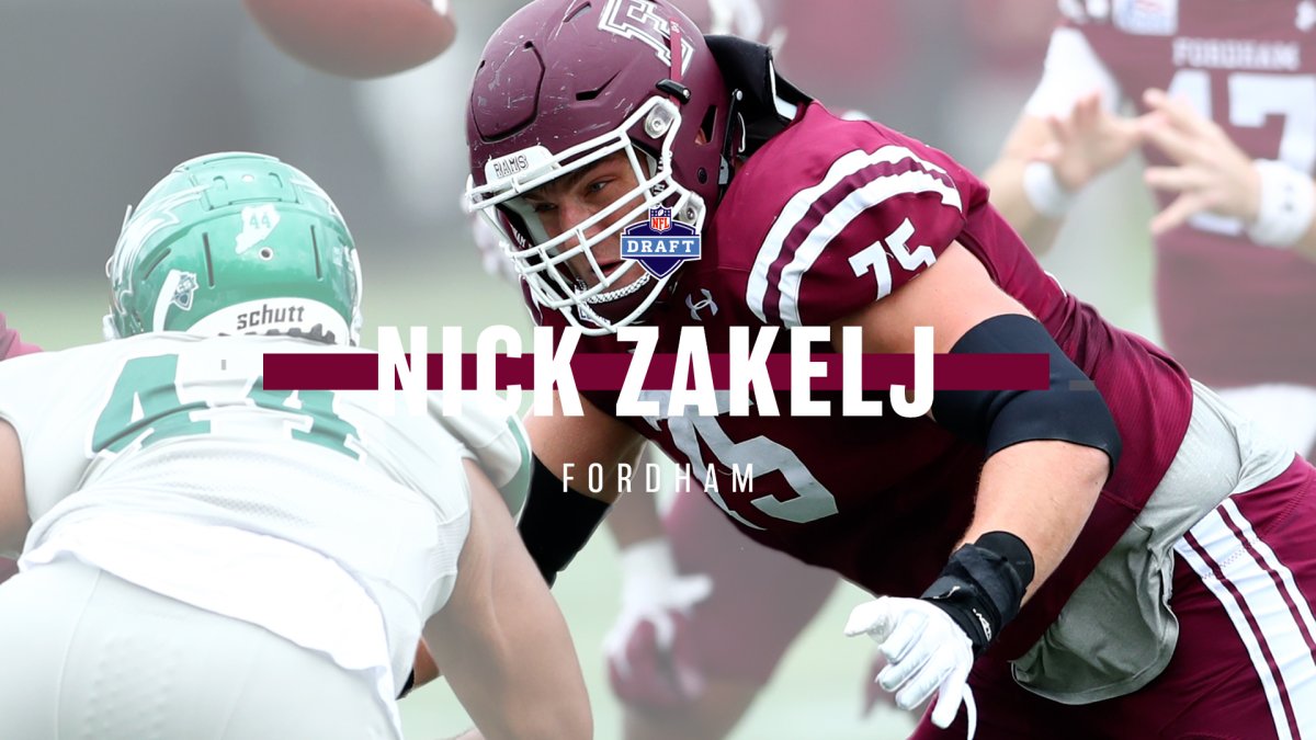 49ers select Fordham offensive lineman Nick Zakelj at No. 187 – NBC ...