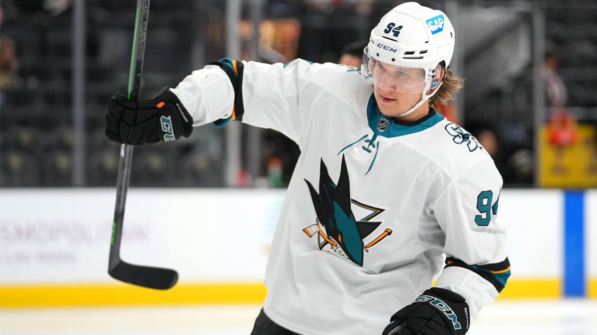Alexander Barabanov reacts to Sharks not trading him at NHL deadline ...
