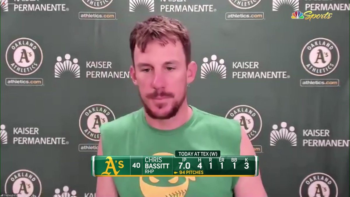 Bassitt feels the A’s could be a heck of a lot better after the break ...