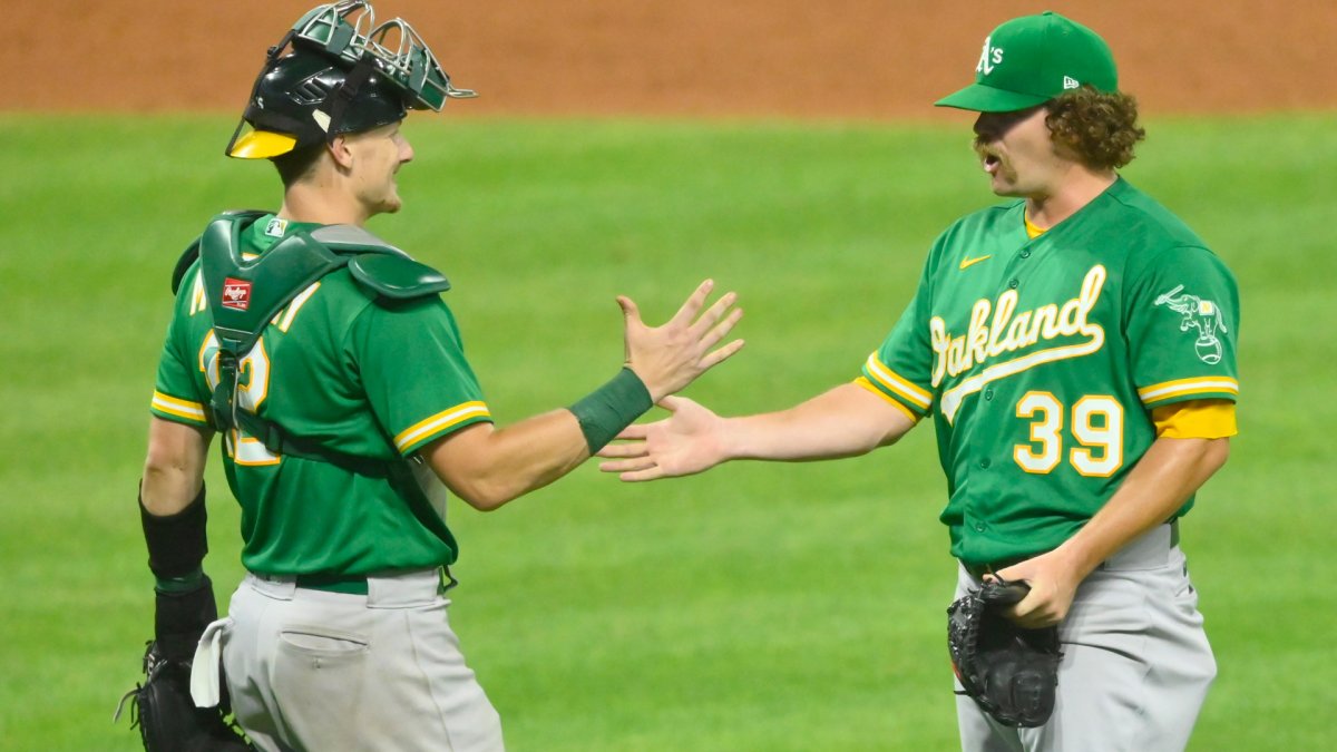 Andrew Chafin blending in perfectly with laidback Athletics team – NBC ...