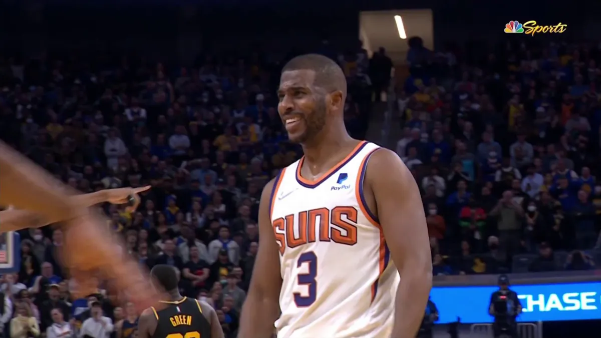 Chris Paul laughs at Draymond Green after late turnover in Warriors ...