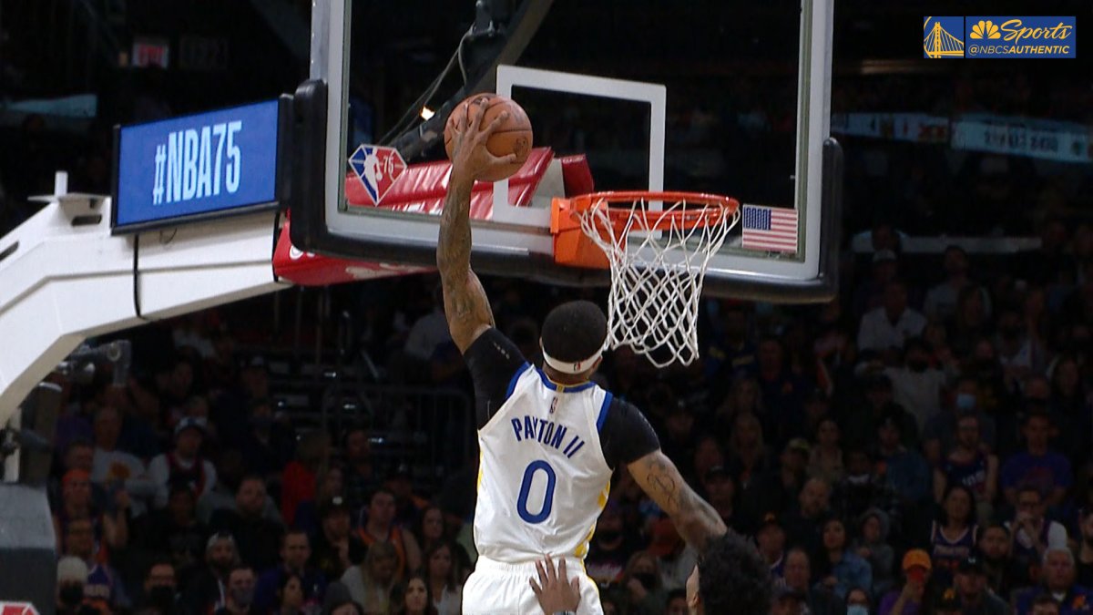 Warriors’ Gary Payton II soared through air in Phoenix for thunderous dunk – NBC Sports Bay Area ...