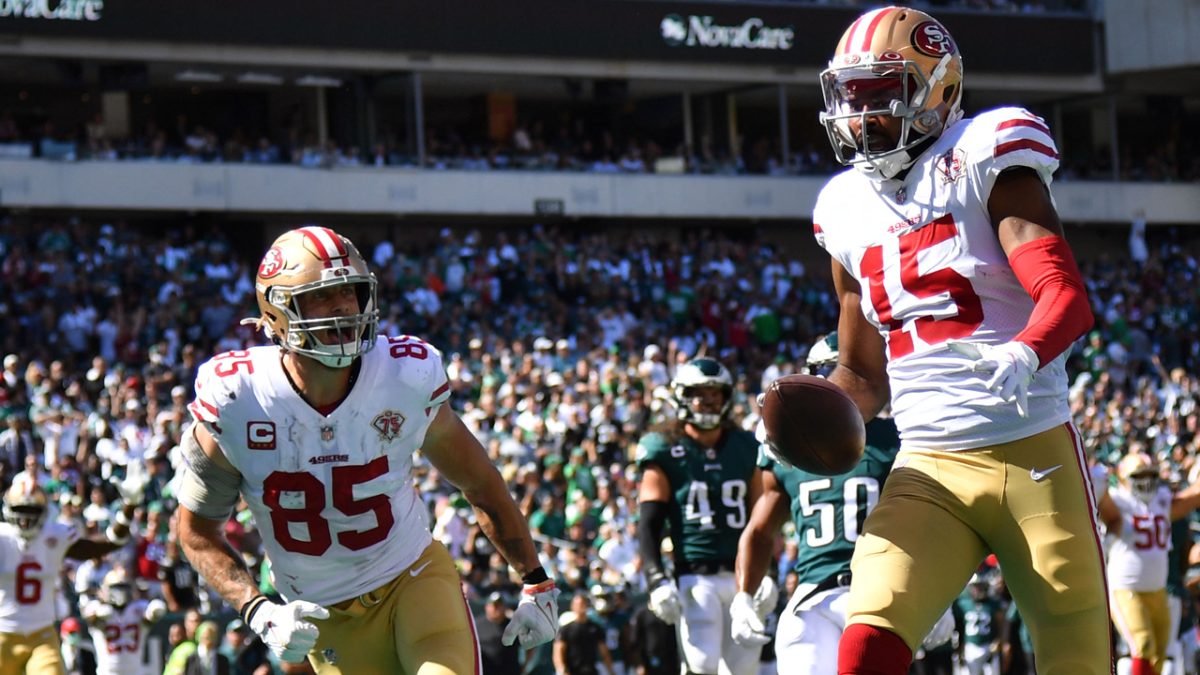 Why 49ers receiver Jauan Jennings ‘1 of 1’ to teammate George Kittle – NBC Sports Bay Area ...