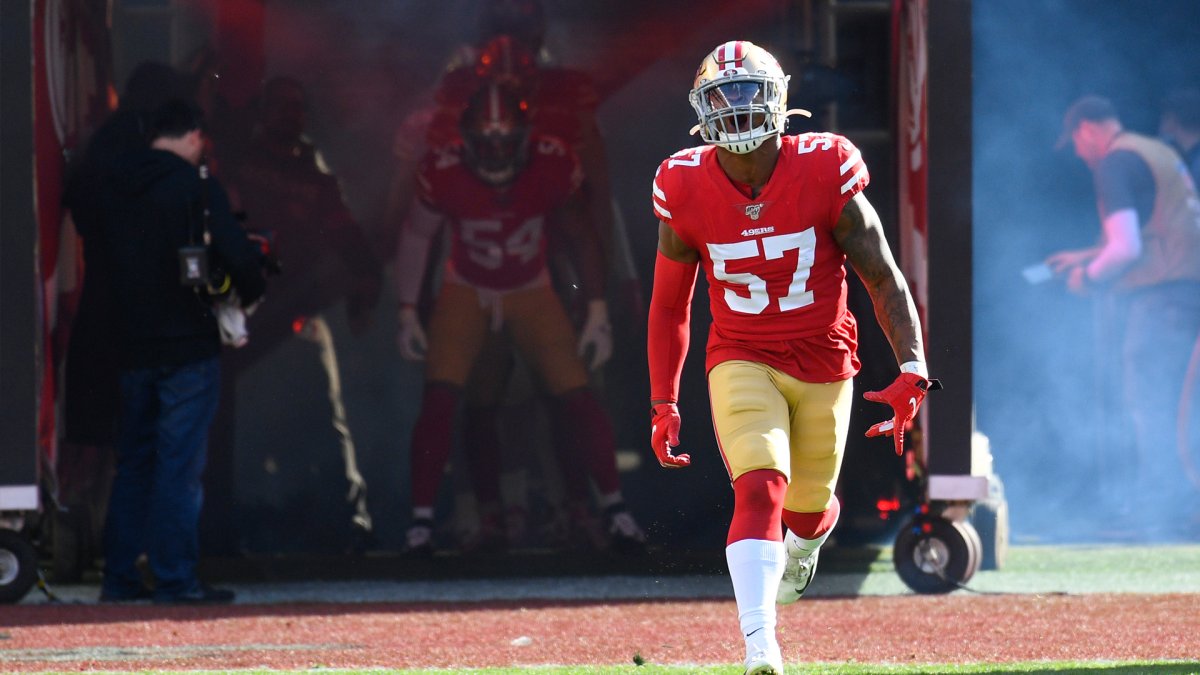 Dre Greenlaw’s Achilles injury return inspiring to John Lynch, 49ers ...