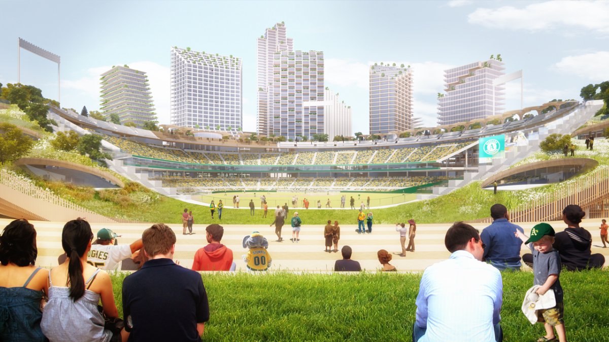 Photos: Spectacular A’s Howard Terminal waterfront ballpark renderings ...