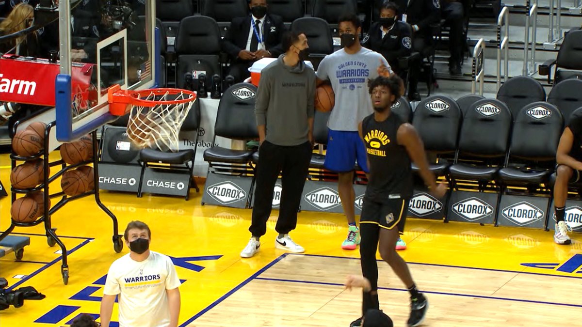 James Wiseman clears COVID protocol, shoots before Warriors-Heat game ...