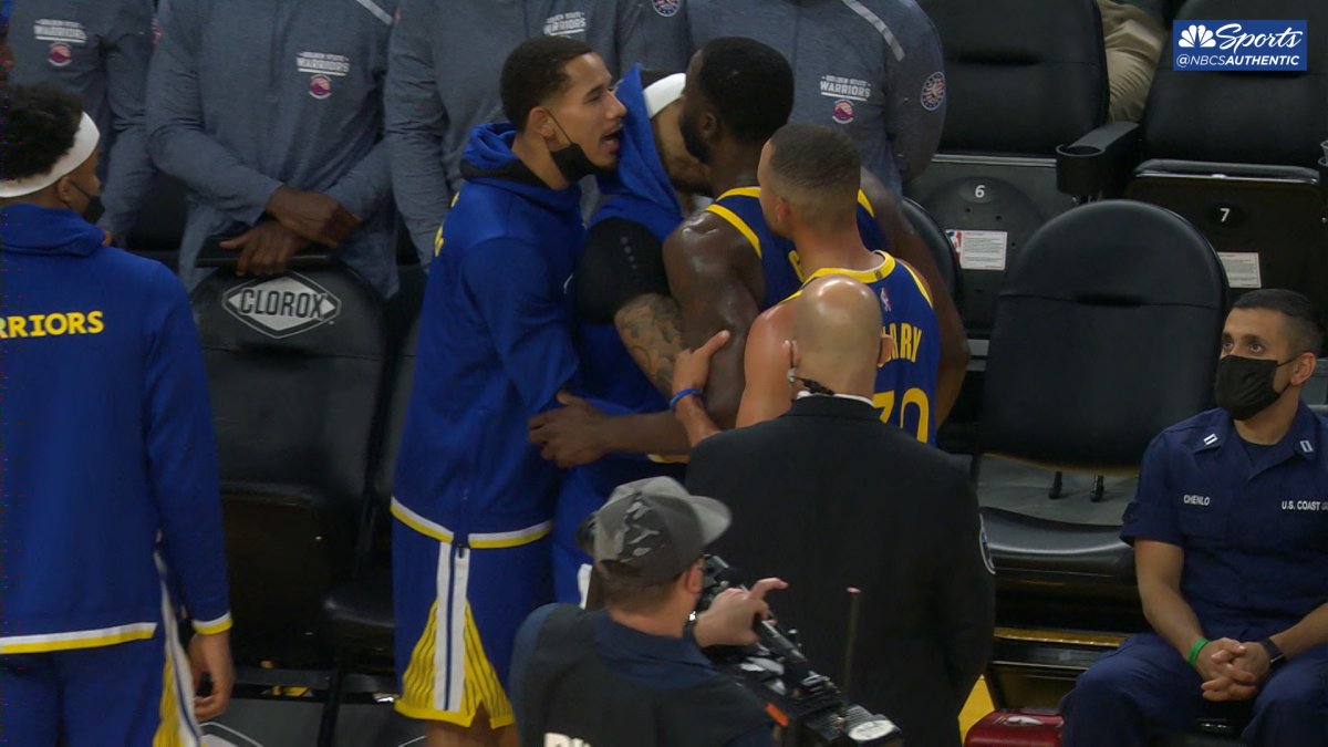 Steve Kerr: Draymond Green and Jordan Poole ‘hashed’ out bench fight ...
