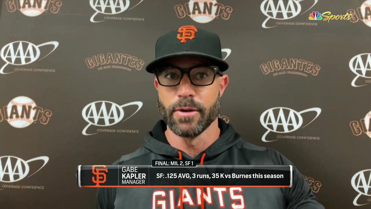 Gabe Kapler complimentary of dominant Corbin Burnes after Giants loss ...