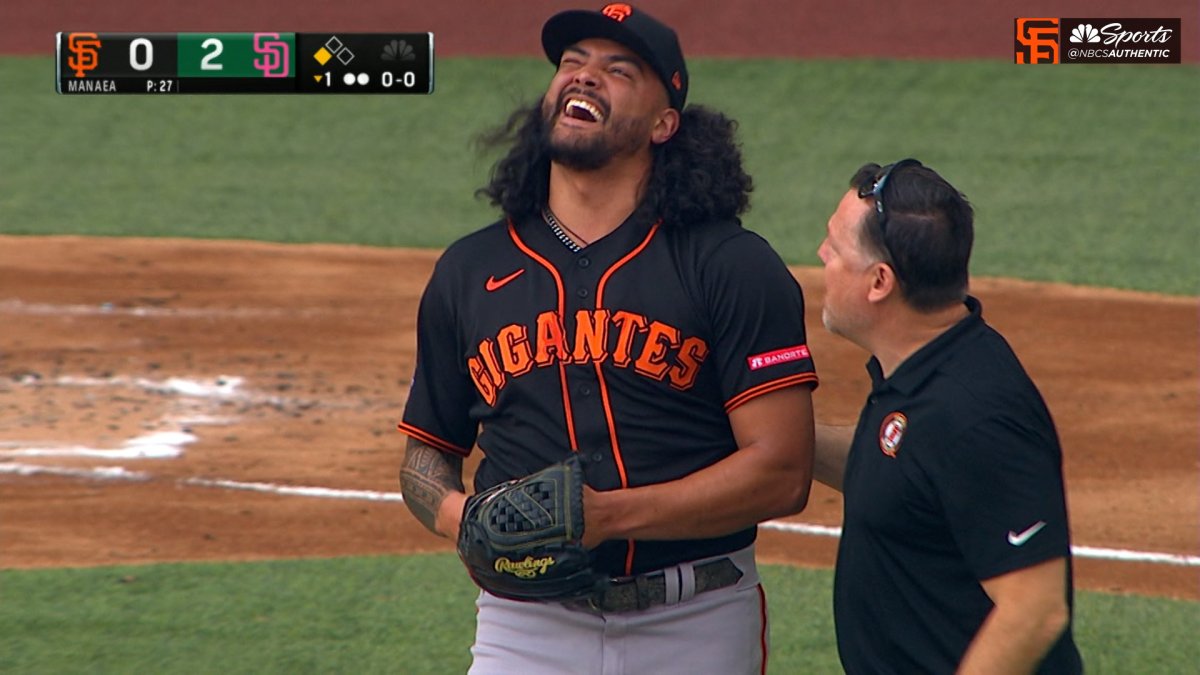 Sean Manaea hit on leg by comebacker, remains in Giants-Padres game ...
