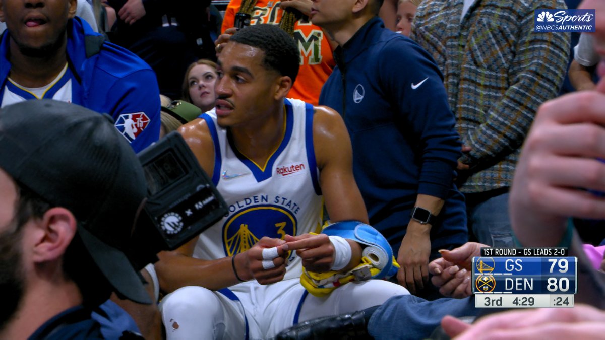 Warriors wrap Jordan Poole’s arm after apparent injury in Game 3 – NBC ...