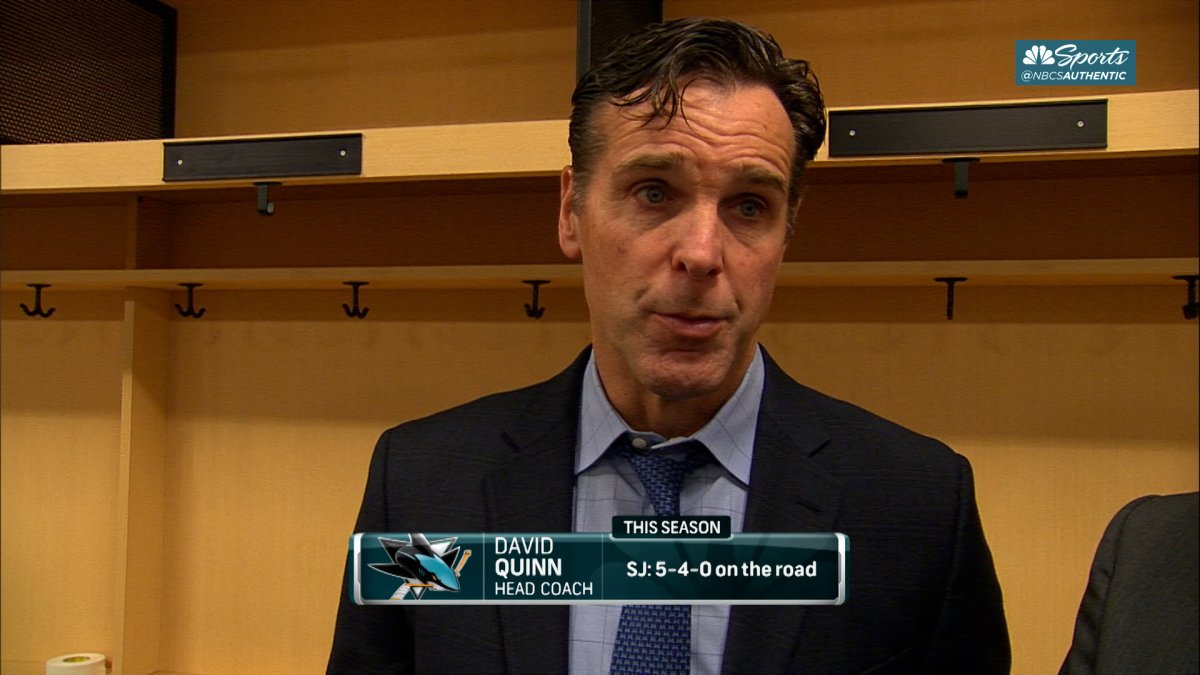 David Quinn: ‘Lack of pride’ costs Sharks in 8-5 loss vs. Kraken – NBC ...