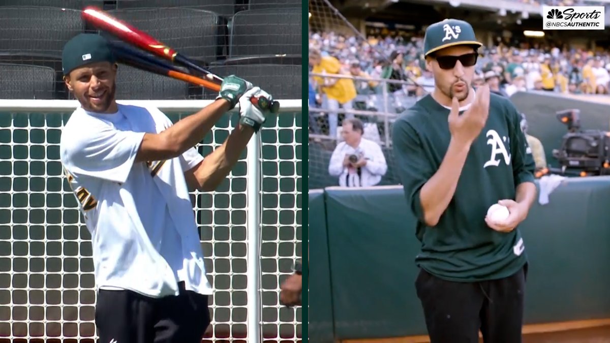 Steph Curry or Klay Thompson: Who has the better first pitch? – NBC ...