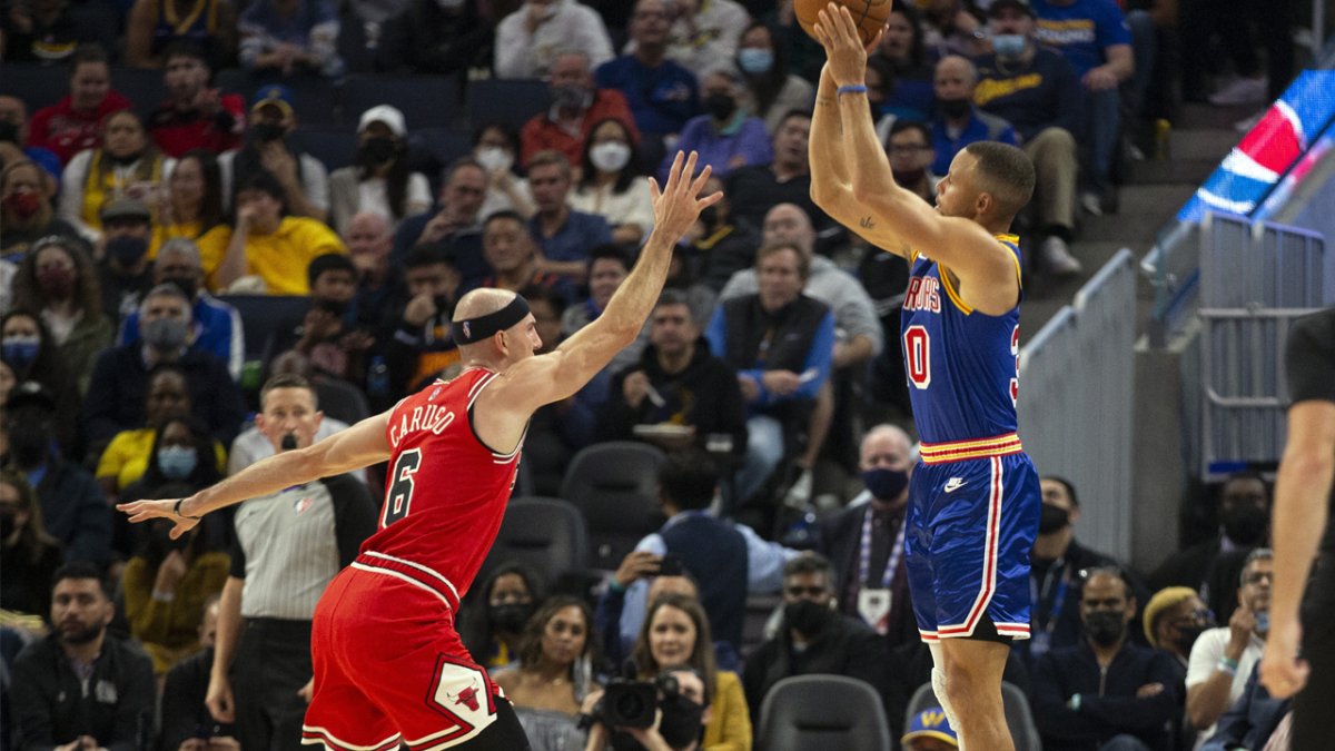 Warriors’ Steph Curry puts on show vs. Bulls in third quarter – NBC ...