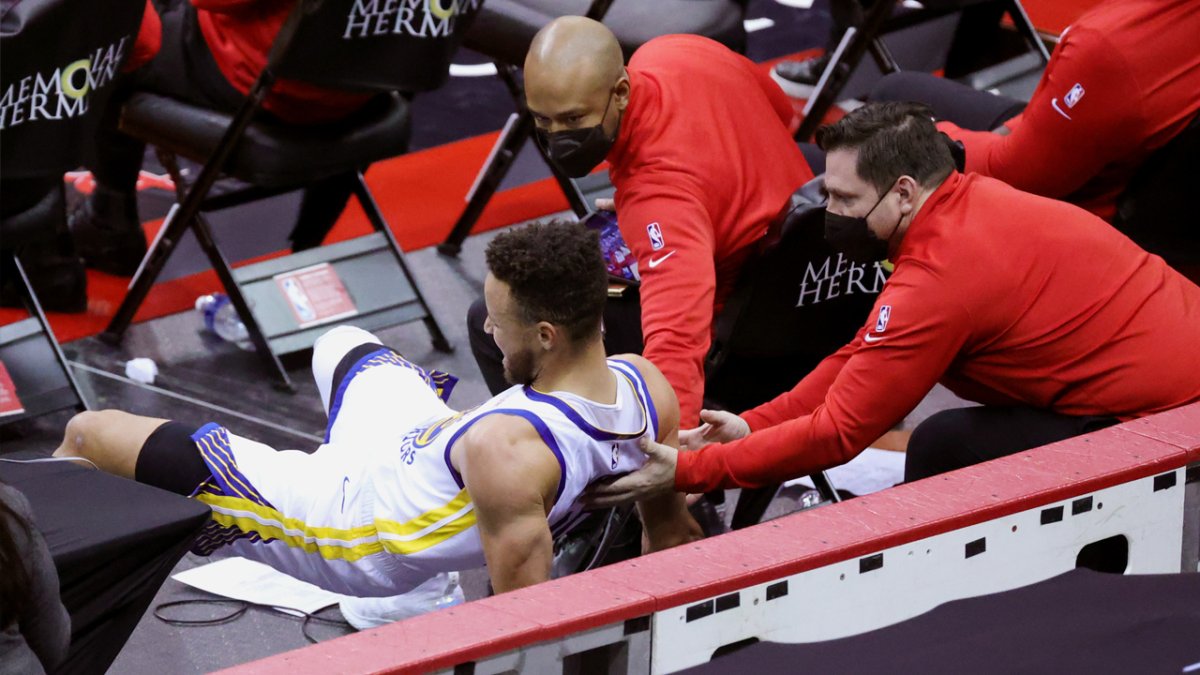 Steph Curry had hairline fracture in tailbone, Kent Bazemore claims ...