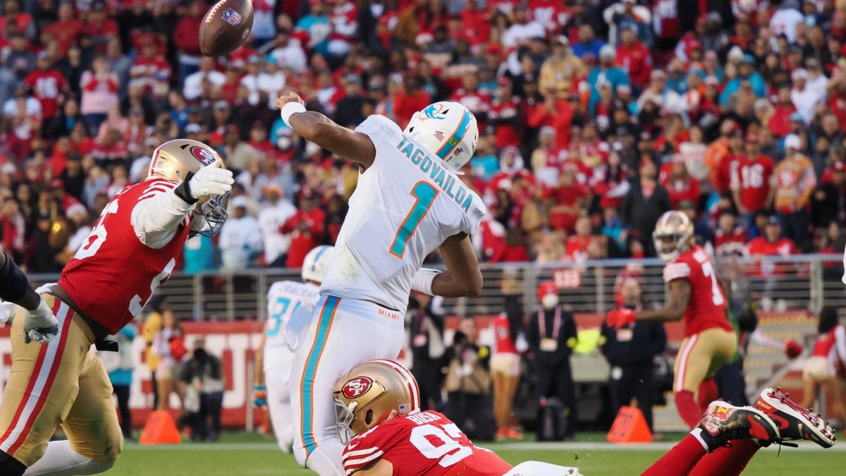 49ers’ defense had Tua Tagovailoa ‘throwing gimmes,’ Deebo Samuel says ...