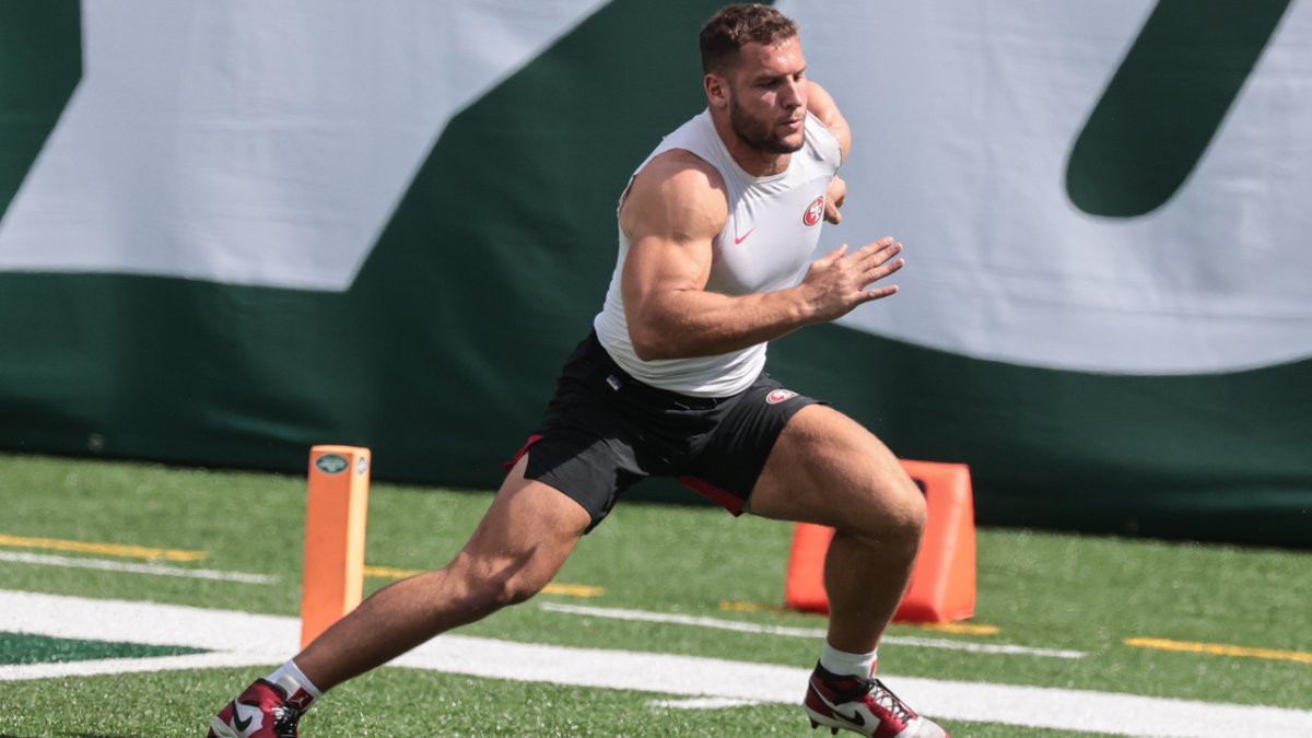 Watch Nick Bosa rehab torn ACL, take first steps toward 49ers return ...
