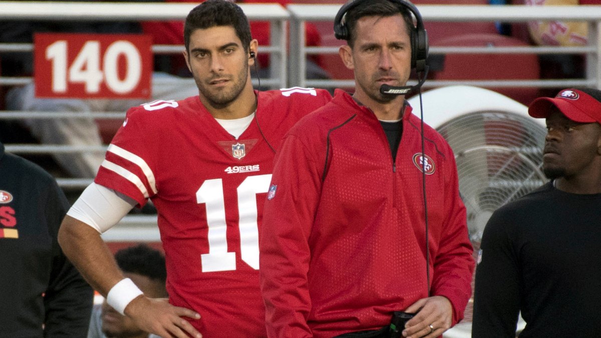 How Jimmy Garoppolo’s 49ers knowledge could help Rams, per Mike LaFleur ...