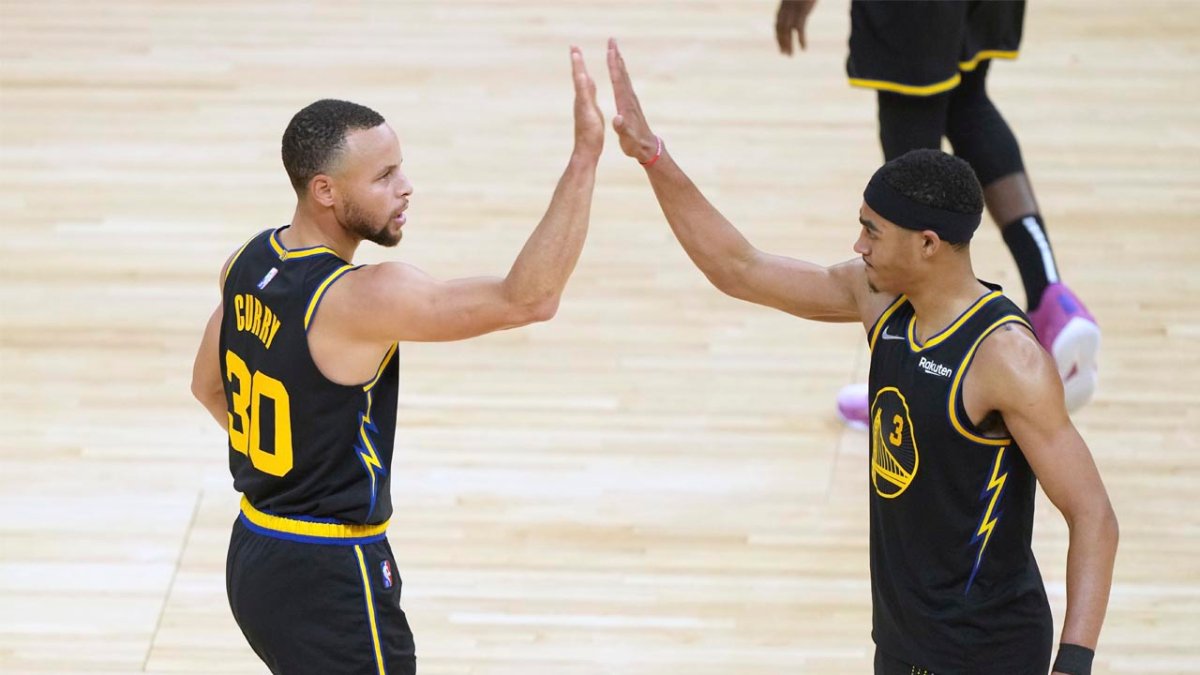 Warriors’ Steph Curry, Jordan Poole go viral with swing dance move in ...