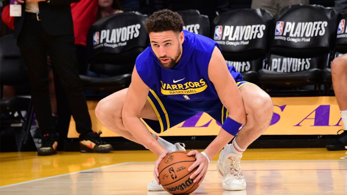 Klay Thompson’s hilariously awkward response to Warriors’ Game 6 box ...