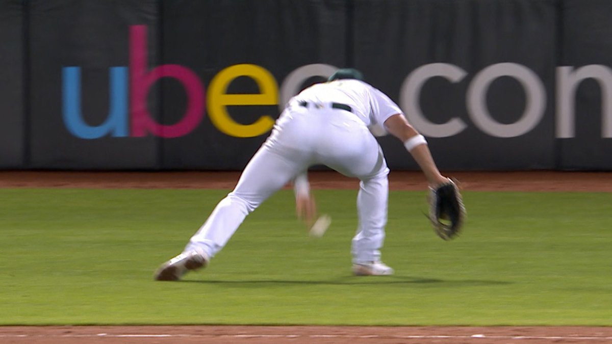 Athletics’ Ryan Noda channels Mark Buehrle with astonishing toss to first base – NBC Sports Bay ...