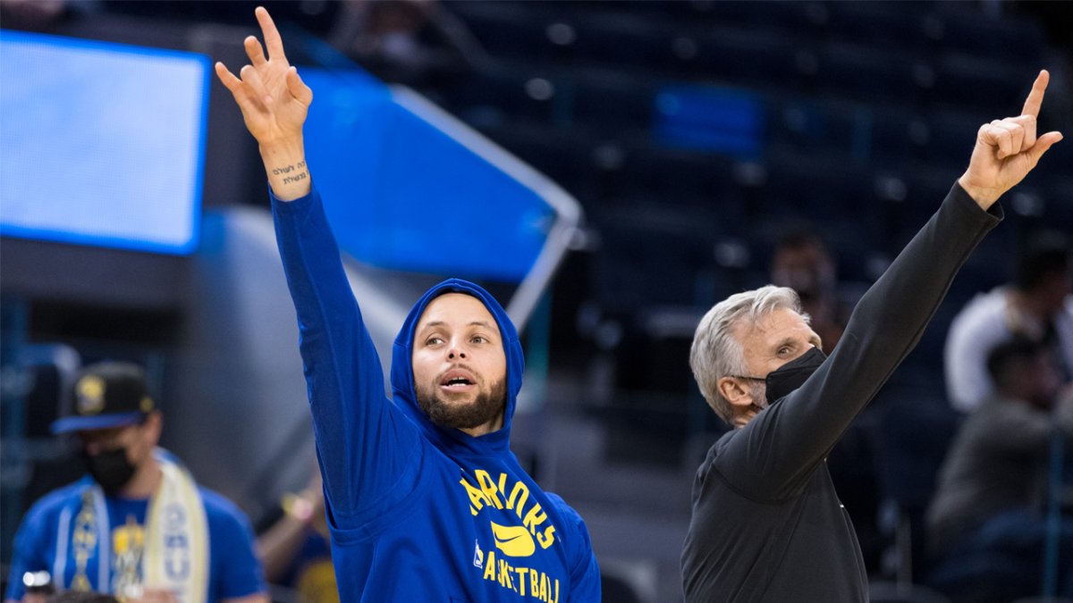 Steph Curry’s bizarre pregame ‘pointing’ warm-up routine explained ...