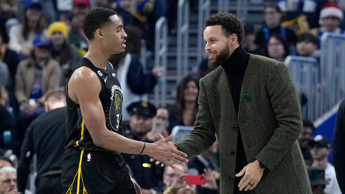 Steph Curry, Jordan Poole hilariously celebrate Moses Moody shot vs ...