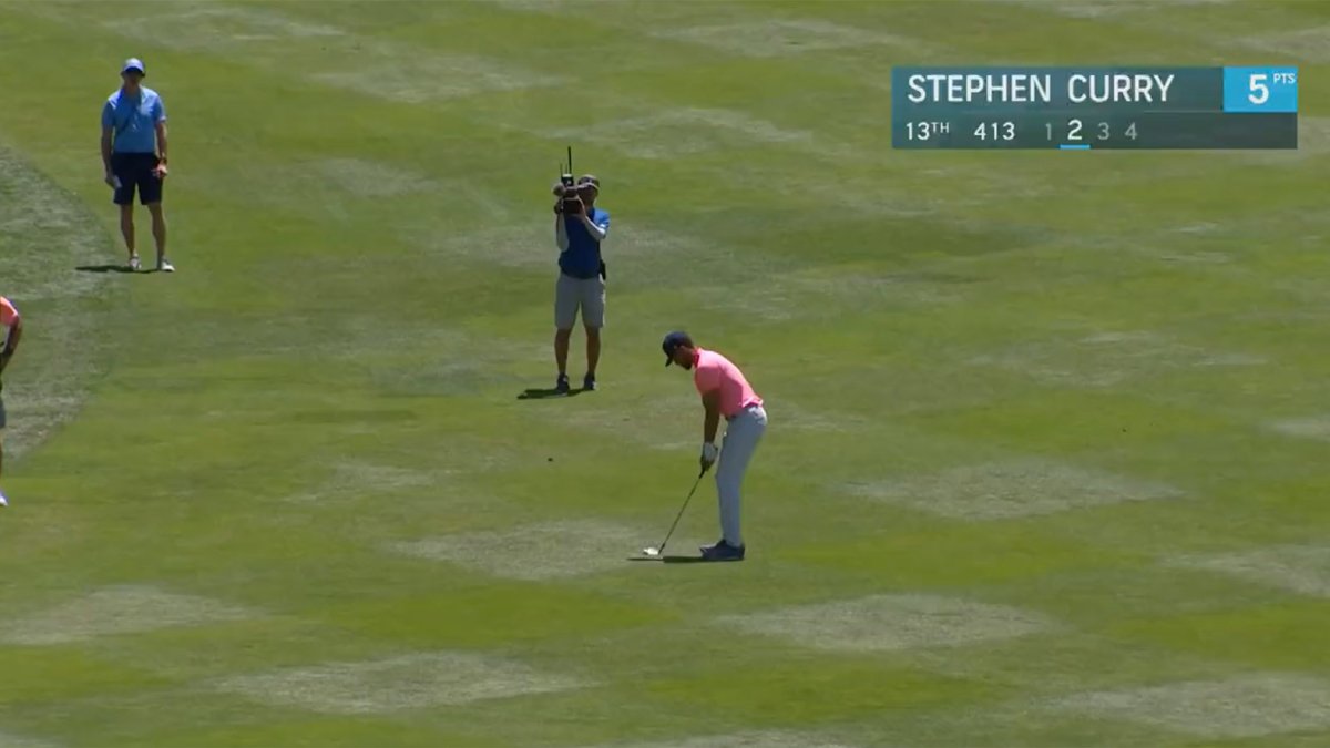 Steph Curry goes full Hulk after sinking amazing eagle shot from ...