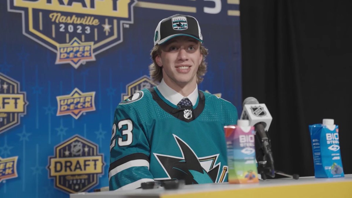 Sharks’ No. 26 pick Quentin Musty grateful to hometown-hero Mike Grier ...