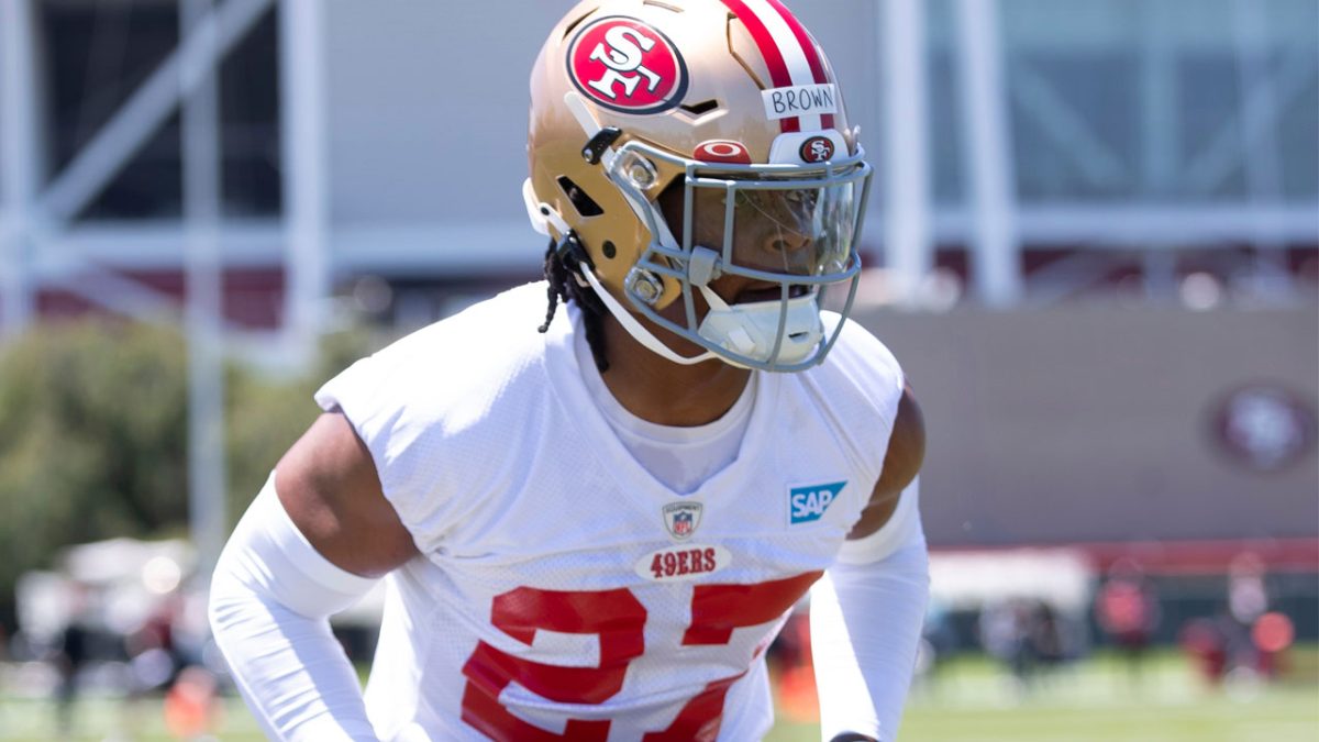 Ji’Ayir Brown challenged by 49ers DB coach to model Tashaun Gipson ...