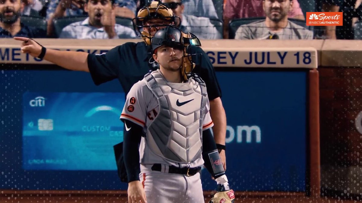 Patrick Bailey’s incredible throw to nail Starling Marte explained ...