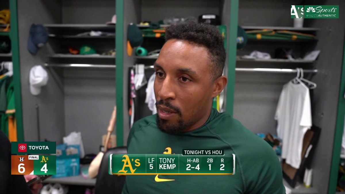 Tony Kemp not taking time with A’s for granted – NBC Sports Bay Area ...