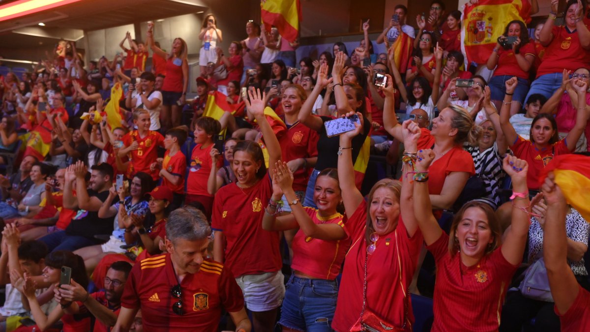 Fans back in Spain celebrate La Roja winning Women’s World Cup – NBC ...