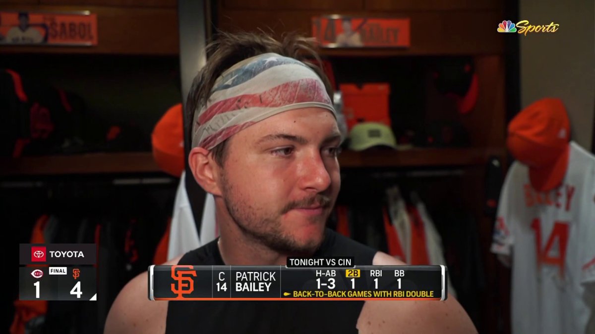 Patrick Bailey not surprised by Kyle Harrison’s performance vs. Reds ...