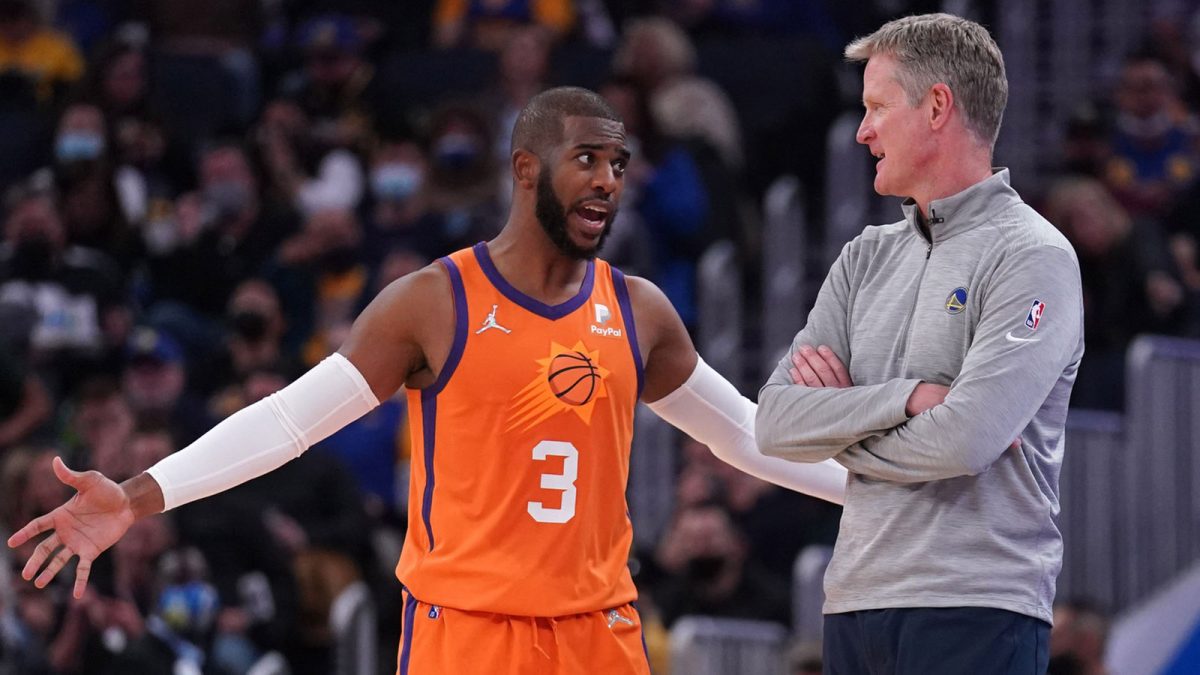 Steve Kerr chuckles at Chris Paul fake laugh meme as guard joins Warriors – NBC Sports Bay Area ...
