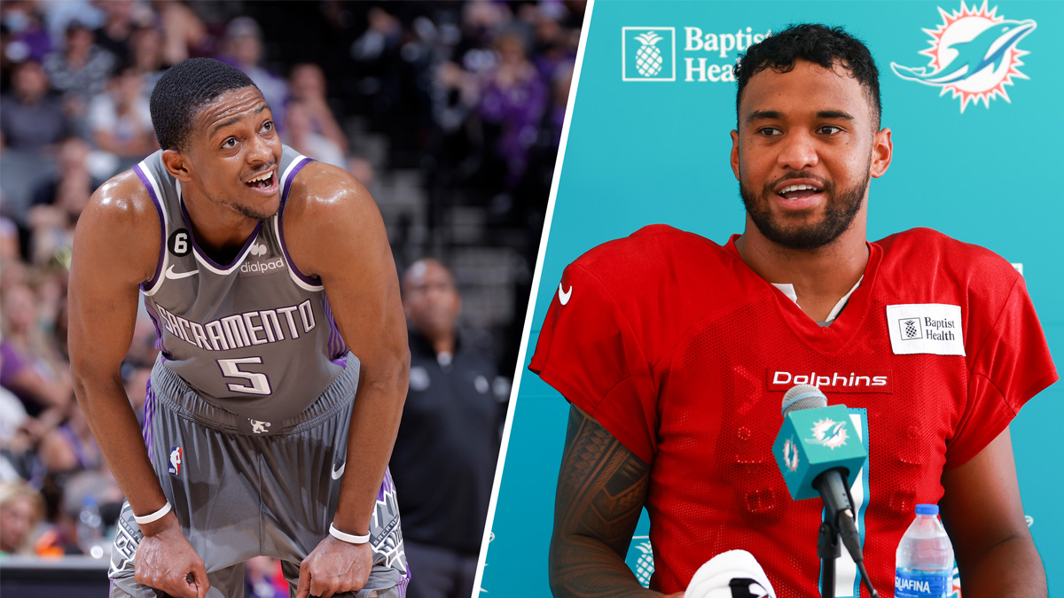 De’Aaron Fox hilariously counters Tua Tagovailoa’s complex play-call – NBC Sports Bay Area ...