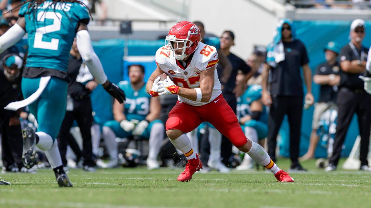 Travis Kelce ‘finds a blank space’ for TD amid Taylor Swift rumors ...
