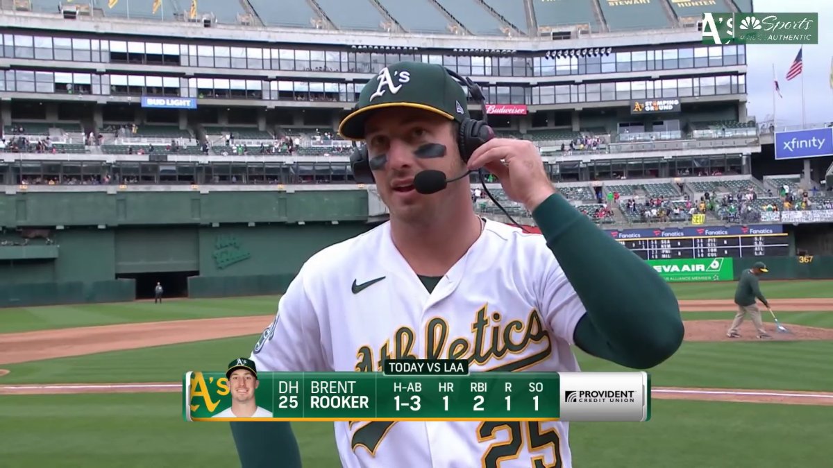 Brent Rooker breaks down go-ahead homer in Athletics’ win vs. Angels ...