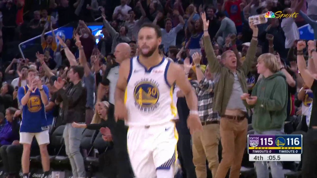 Steph Curry hits game-winning three vs. Kings in preseason thriller ...