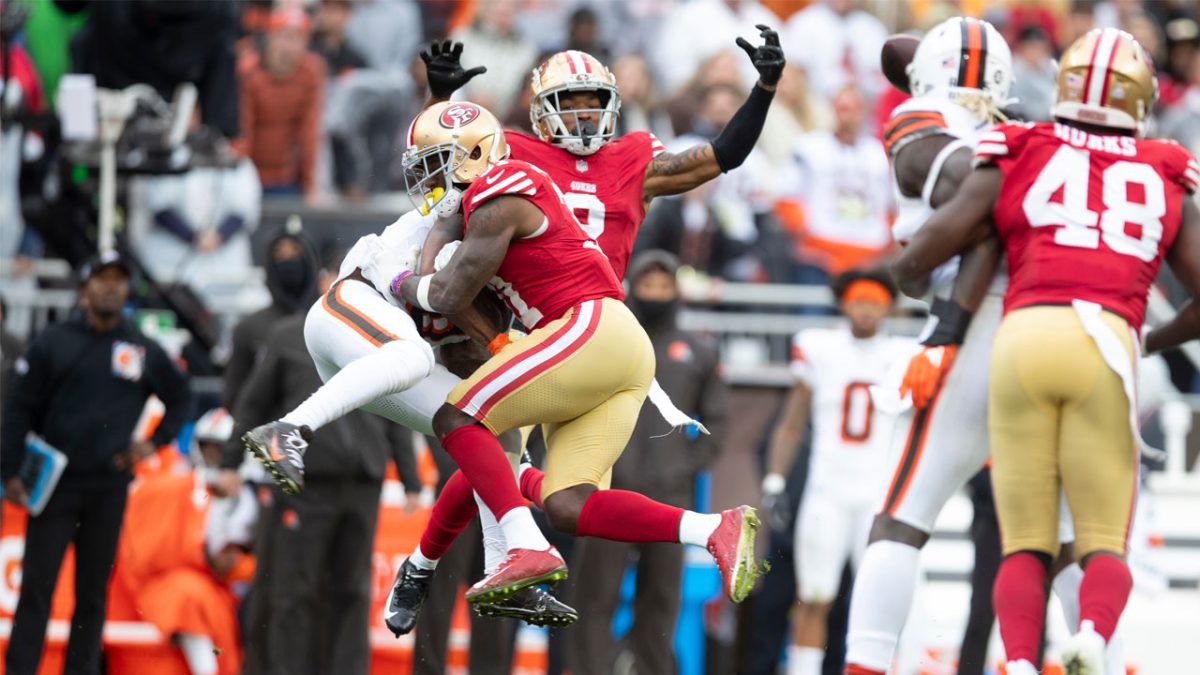 49ers’ Tashaun Gipson avoids NFL fine for controversial hit vs. Browns ...