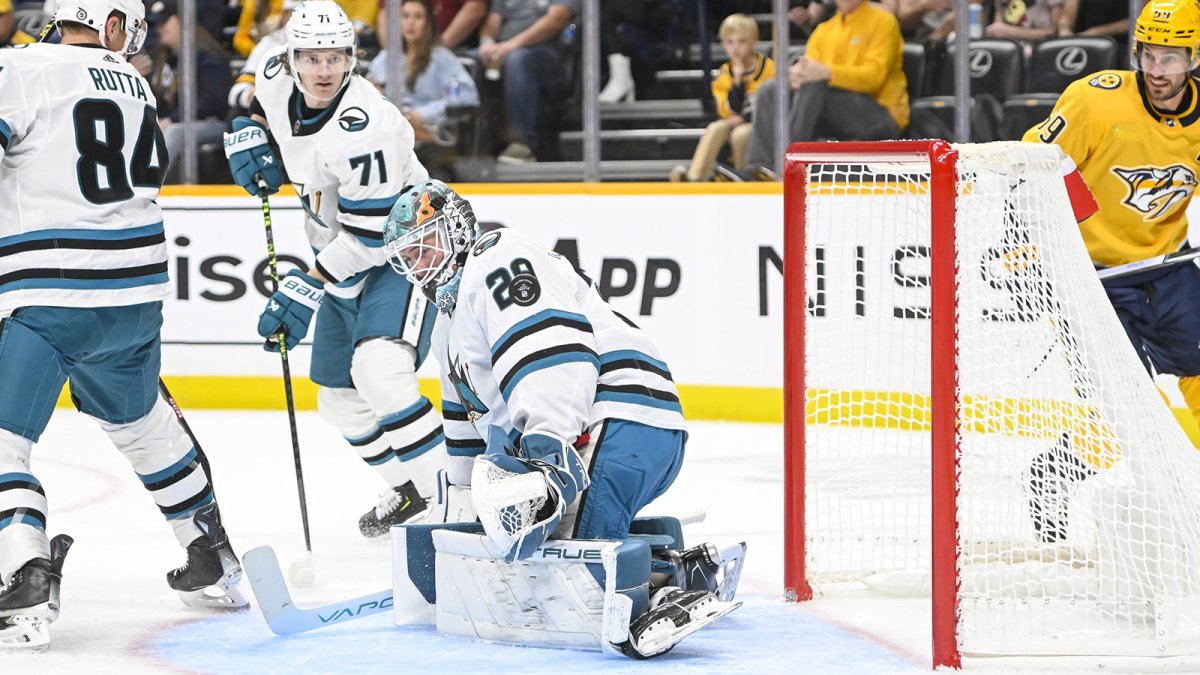Sharks apologize to Mackenzie Blackwood for Filip Forsberg incident vs ...