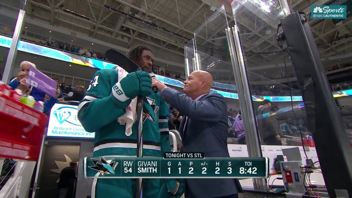 Givani Smith discusses Sharks staying positive through early-season ...