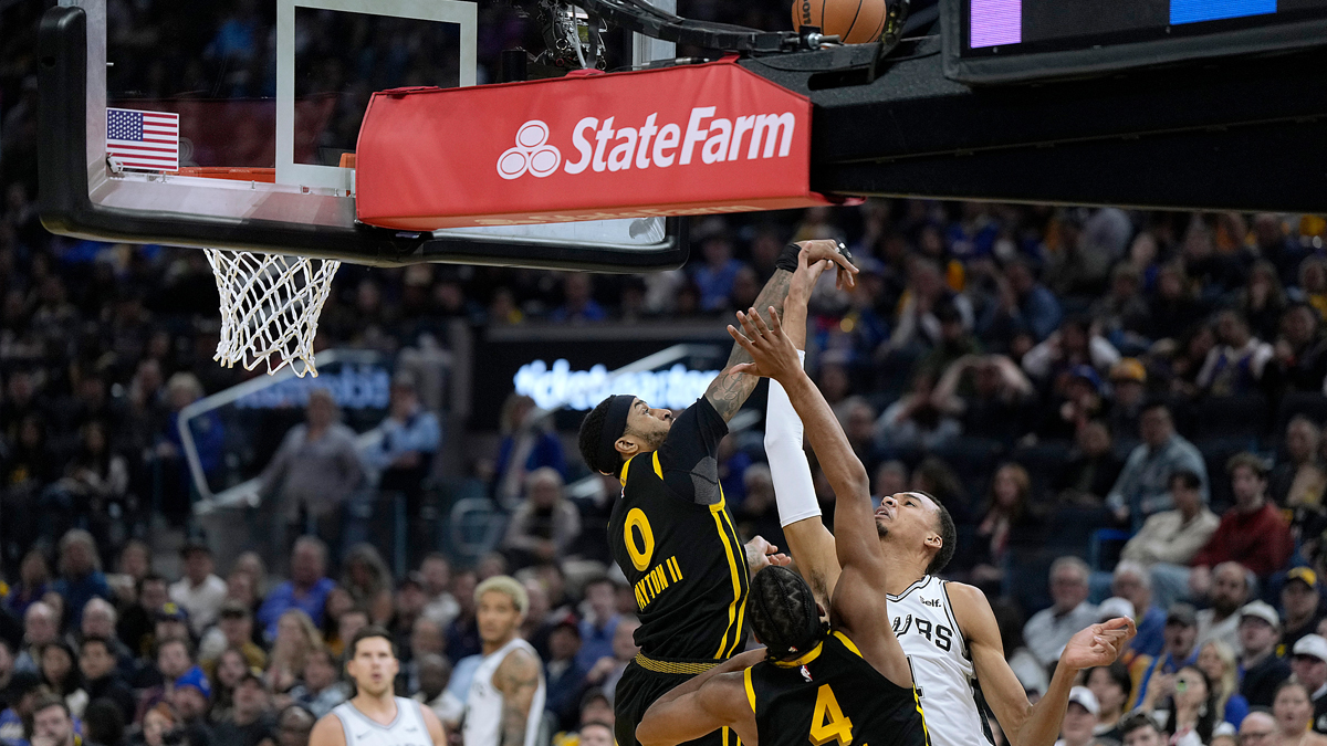 Warriors’ Gary Payton II soars for epic block on Victor Wembanyama – NBC Sports Bay Area ...