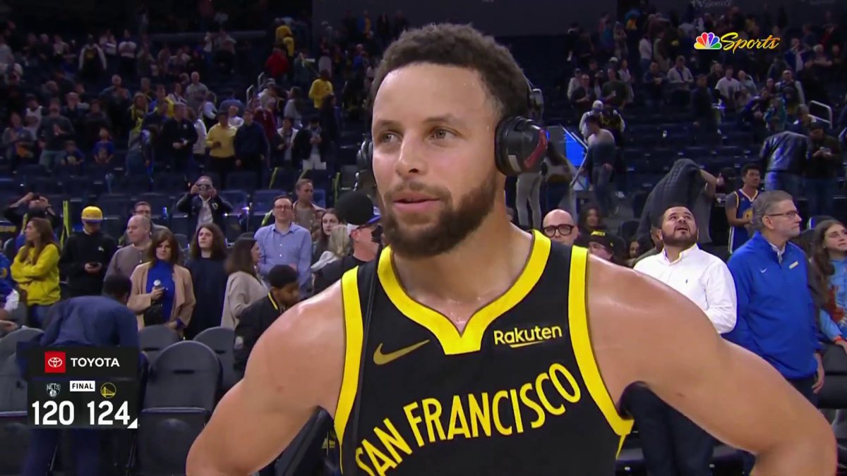 Steph Curry breaks down Warriors’ streak-snapping win vs. Nets – NBC ...