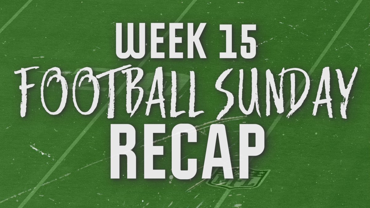 Recap of Week 15 football Sunday in the 2023 NFL season – NBC Sports ...