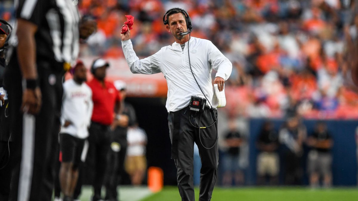 49ers’ Kyle Shanahan steadfast in approach to throwing challenge flag ...