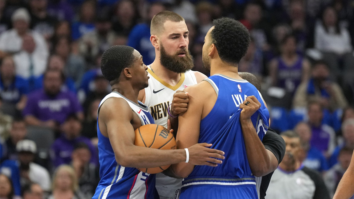 Trey Lyles embraces Kings enforcer role, as Jonas Valanciunas skirmish ...