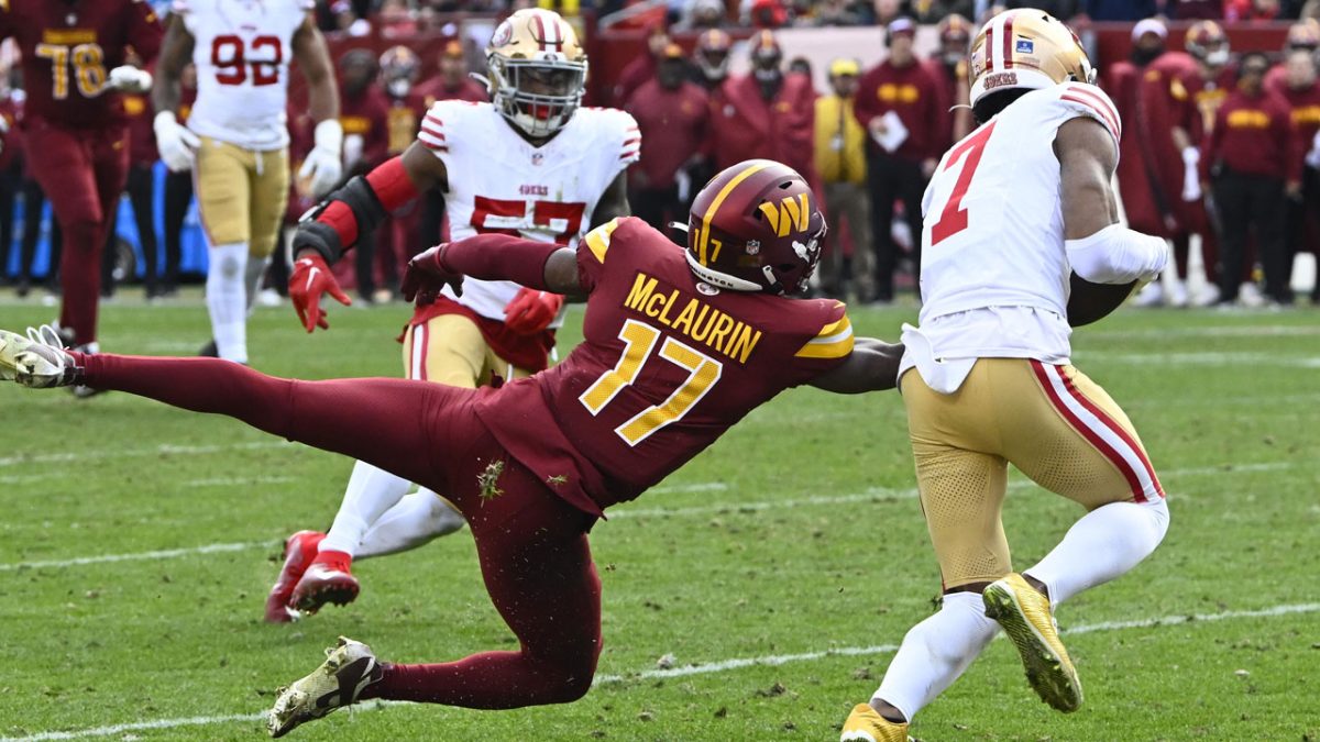 49ers’ Charvarius Ward fulfilling vow with interception vs. Commanders ...