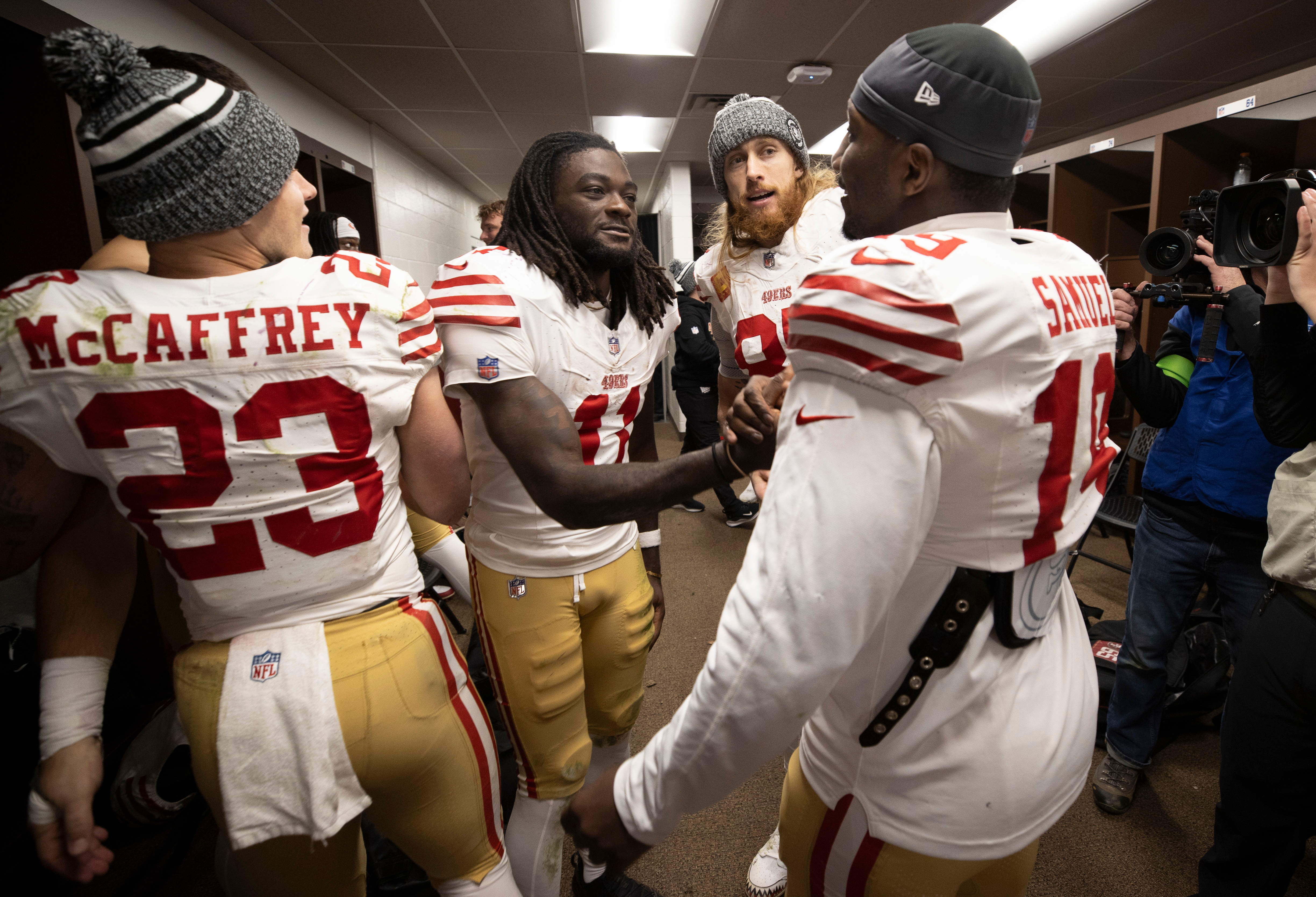 Why Christian McCaffrey credits 49ers teammates for NFL rushing title ...